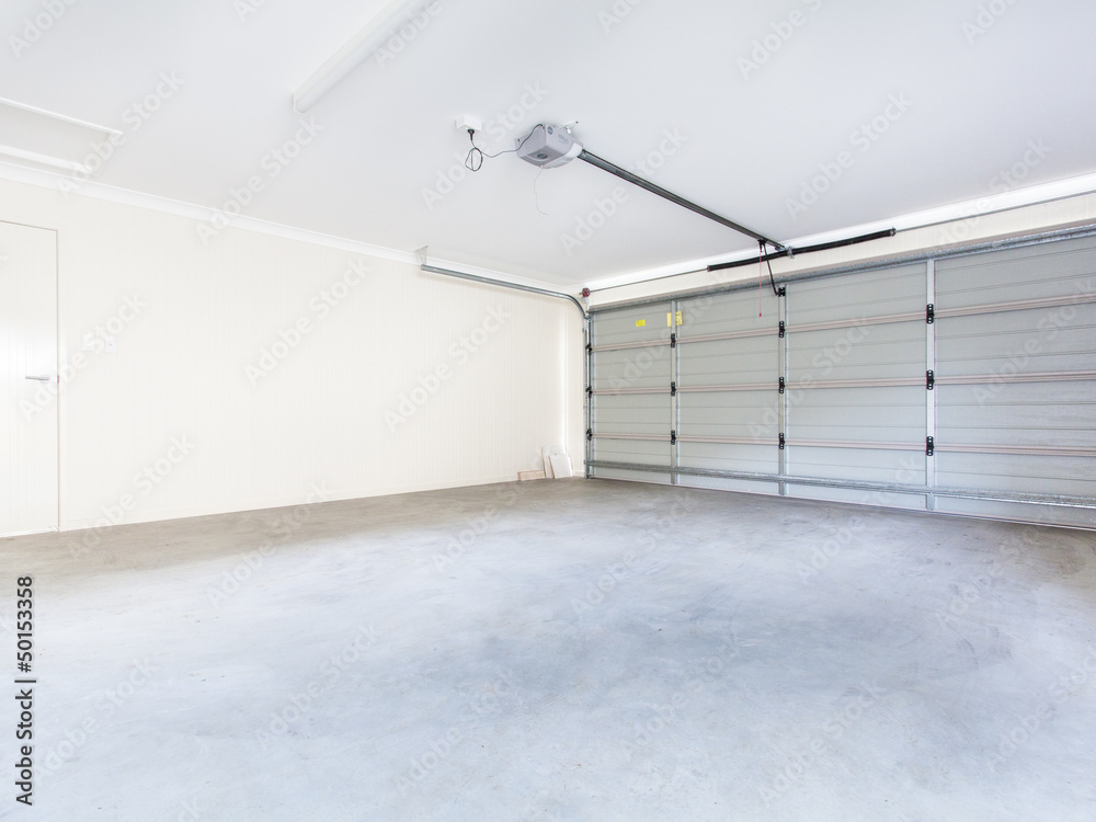 Empty garage Stock Photo | Adobe Stock