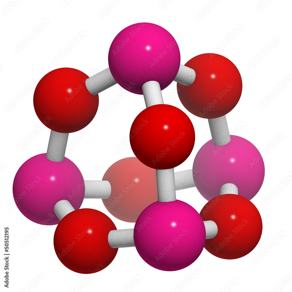 Arsenic trioxide (As2O3, As4O6), chemical structure Stock Illustration ...