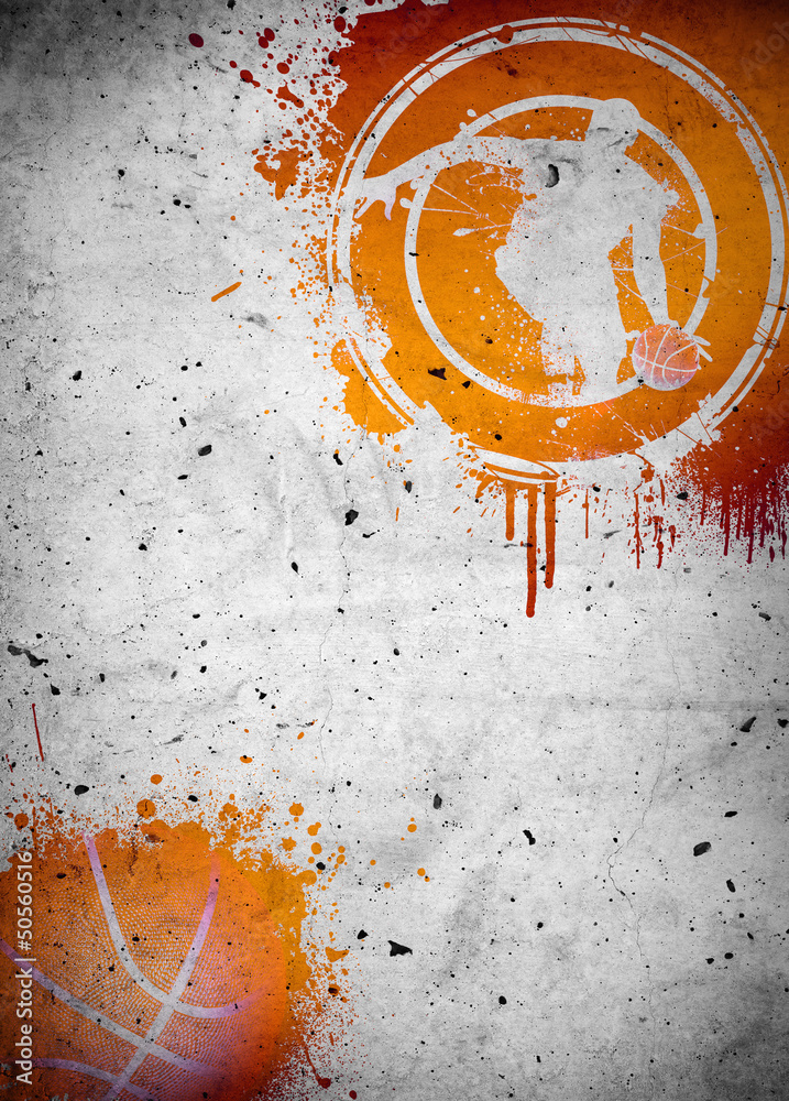 Basketball and streetball poster or flyer background Stock Illustration ...