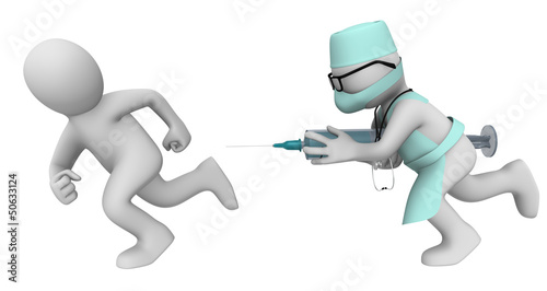 Fear of doctors (Iatrophobia) Stock Illustration | Adobe Stock