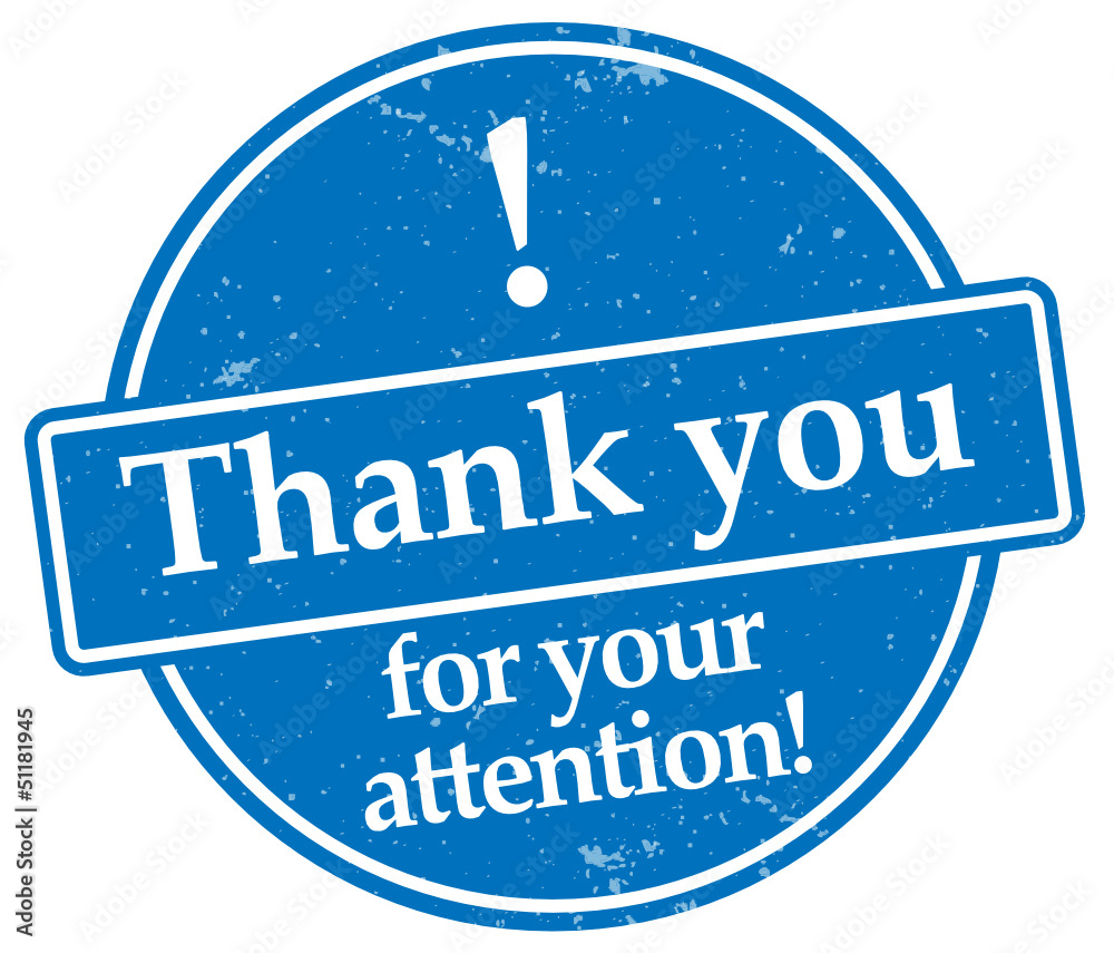 Thank you for your Attantion Stock Vector | Adobe Stock
