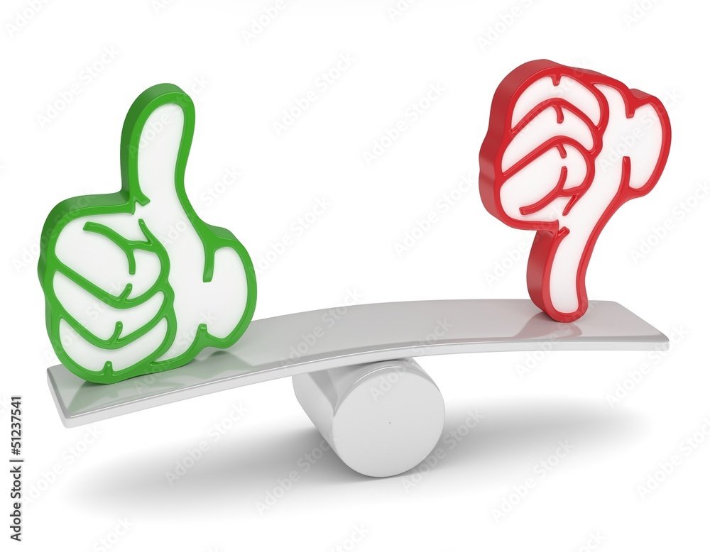 Stock-Illustration „pro contra“ | Adobe Stock