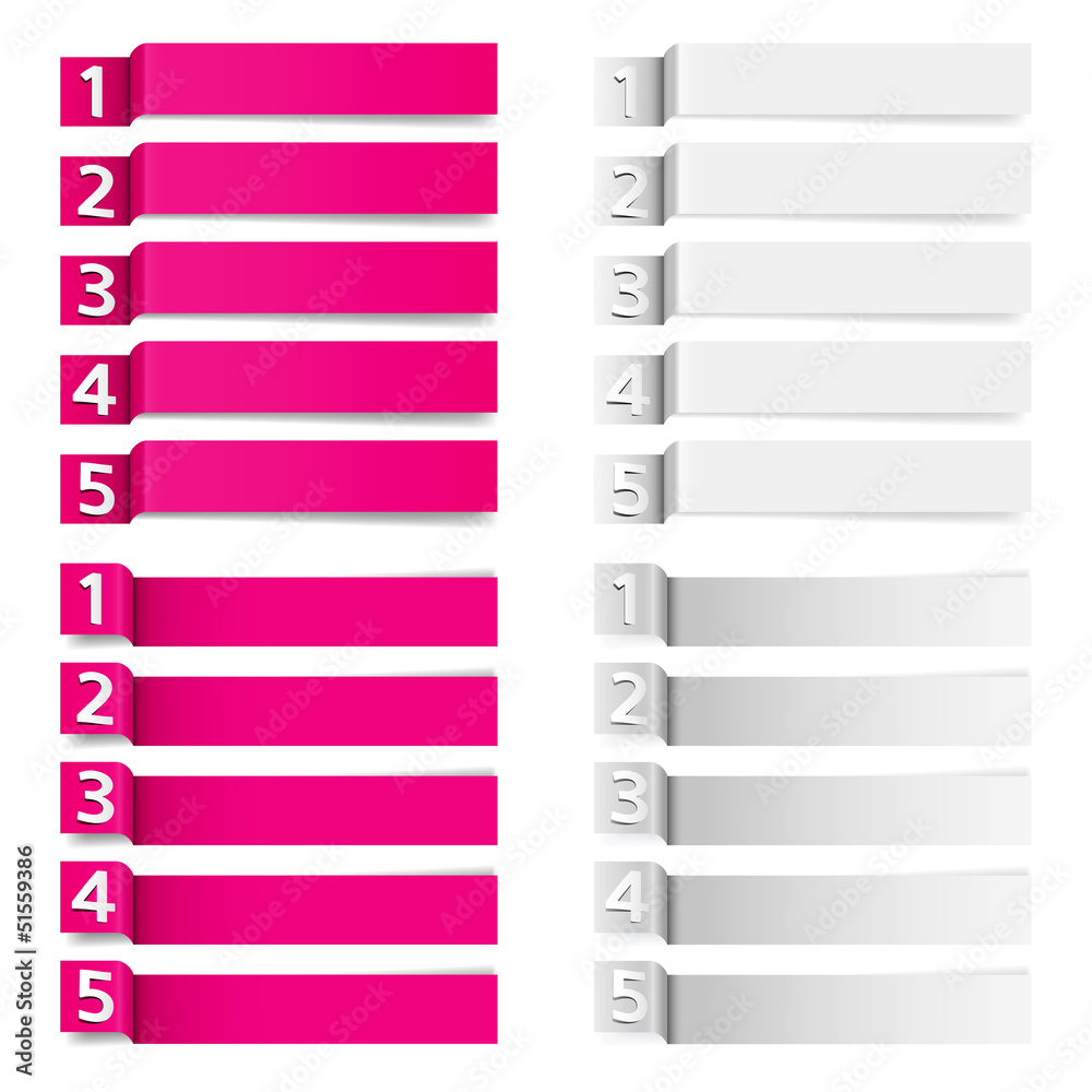 number banner,design template Stock Vector | Adobe Stock