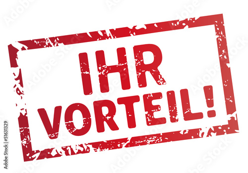 Ihr Vorteil Stempel – kaufen Sie diese Vektorgrafik und finden Sie ...