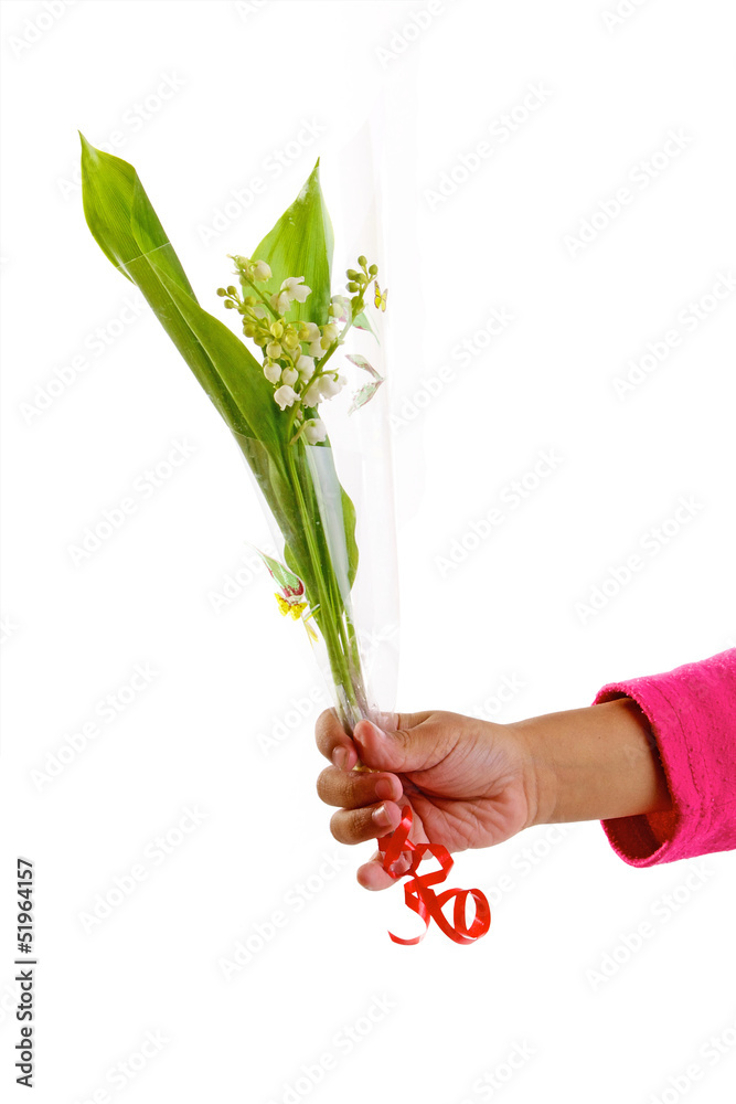 Foto de Stock offrir un brin de muguet le 1er mai | Adobe Stock