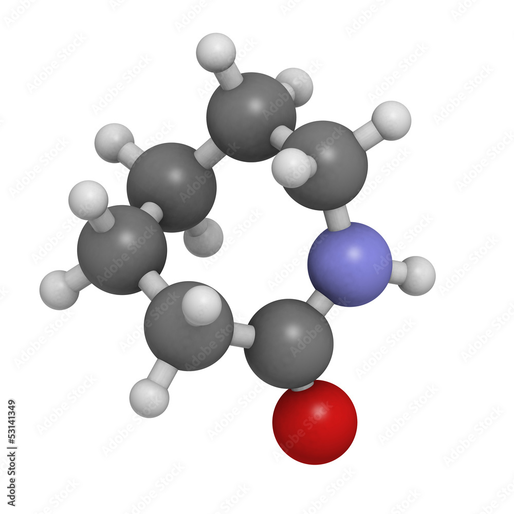 Caprolactam, the building block of Nylon-6 (polycaprolactam) pla Stock ...
