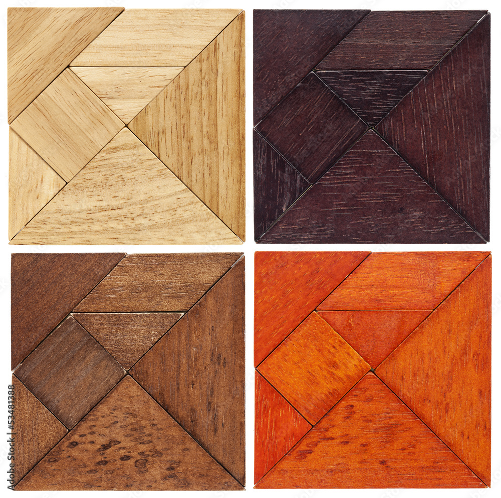 tangram squares Stock Photo | Adobe Stock