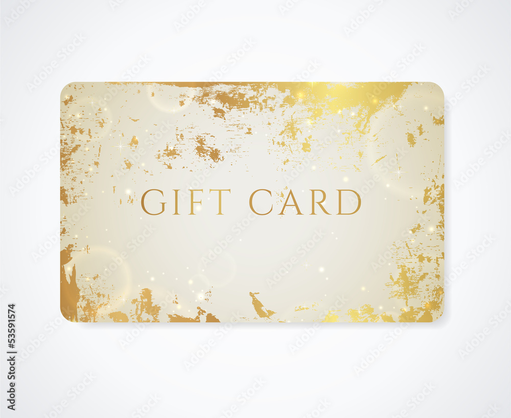 Стоковий вектор Gift / Discount / Business card template. Grunge ...