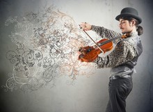 Vintage Music Man Violin Free Stock Photo - Public Domain Pictures