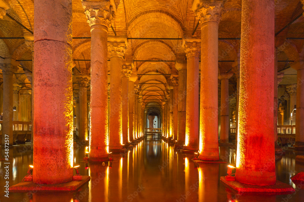Underground Basilica Cistern, Istanbul, Turkey Stock Photo | Adobe Stock