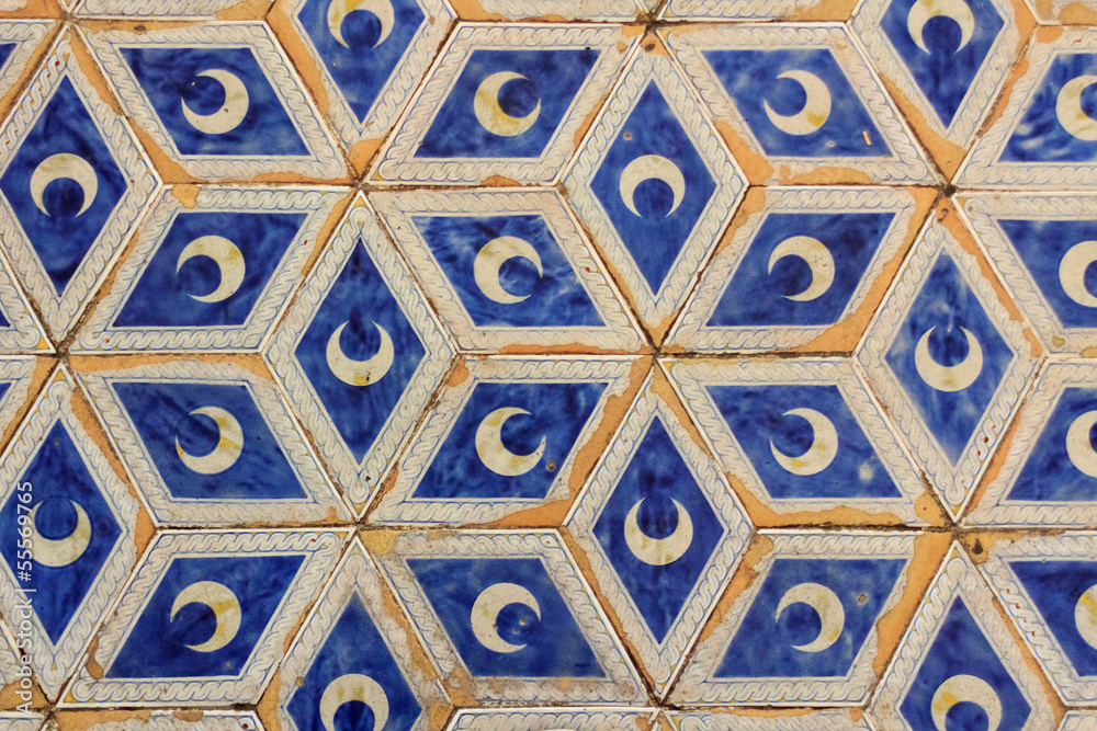 Half moon mosaic pattern Stock Photo | Adobe Stock