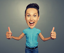 Big Head Woman Free Stock Photo - Public Domain Pictures