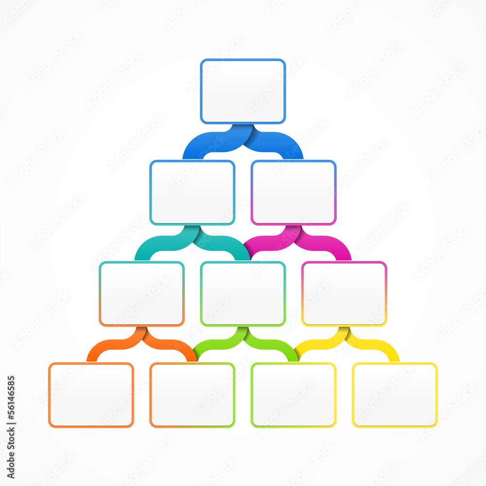 Pyramid hierarchy infographics design template Stock Vector | Adobe Stock
