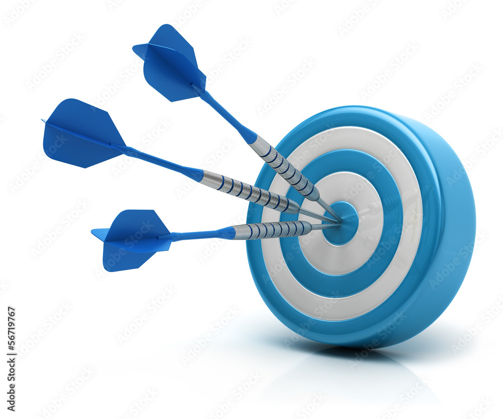 Success darts Stock Illustration | Adobe Stock