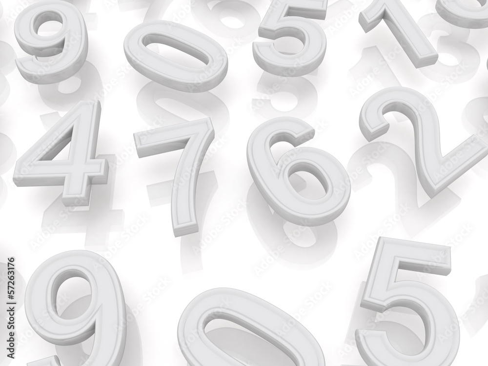 Background of numbers. Stock Illustration | Adobe Stock