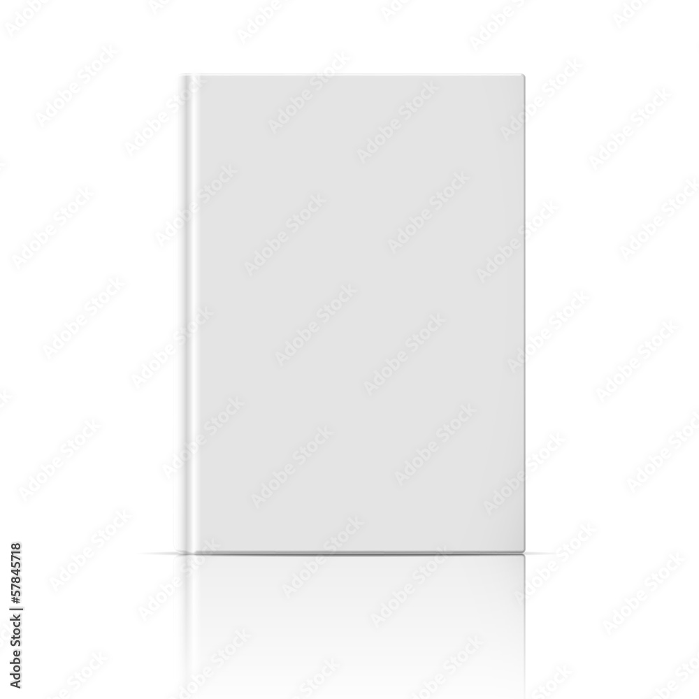 Blank vertical book template. Stock Vector | Adobe Stock