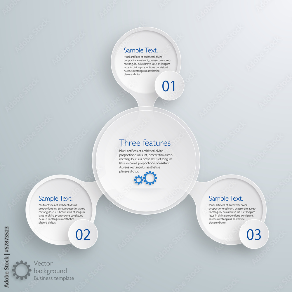 Infographics Vector Background 3-Step Process Stock Vector | Adobe Stock
