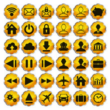 Yellow Web Icon Free Stock Photo - Public Domain Pictures