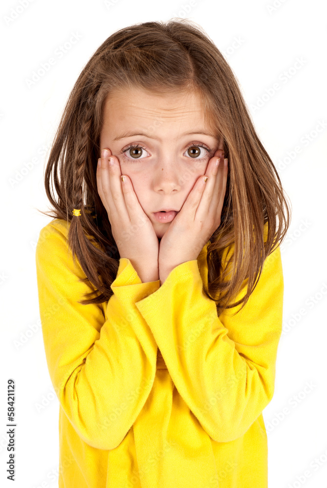 young girl with confused facial expression Stock Photo | Adobe Stock