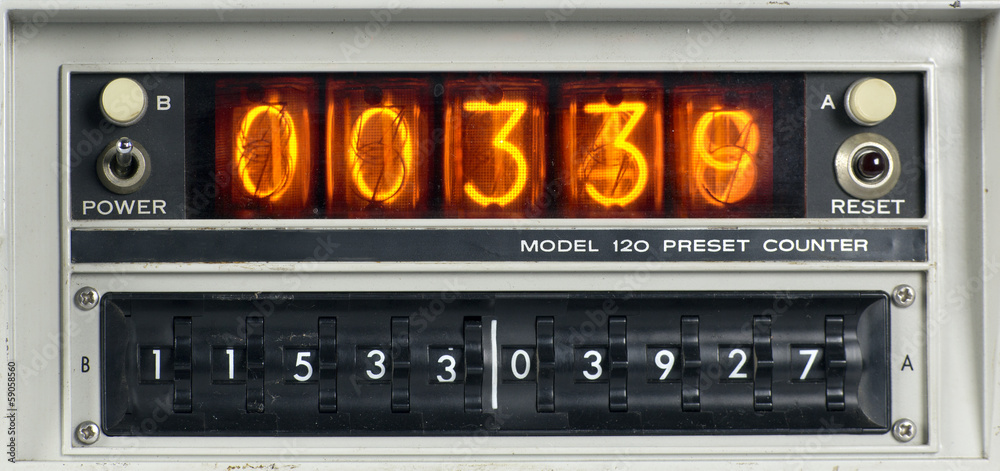 scientific counting machine Stock Photo | Adobe Stock