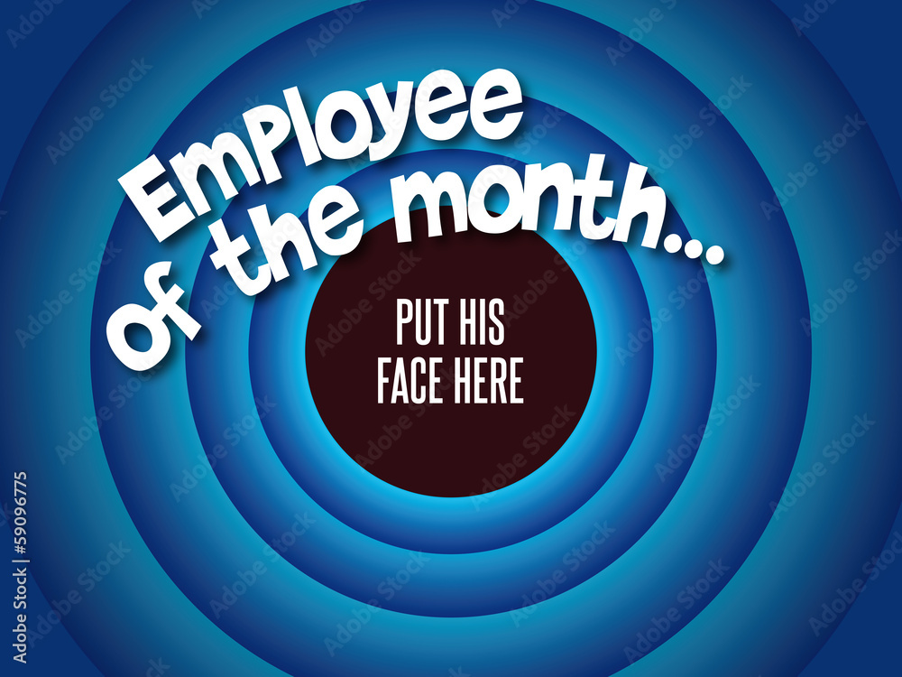 Employee of the month... Stock Vector | Adobe Stock