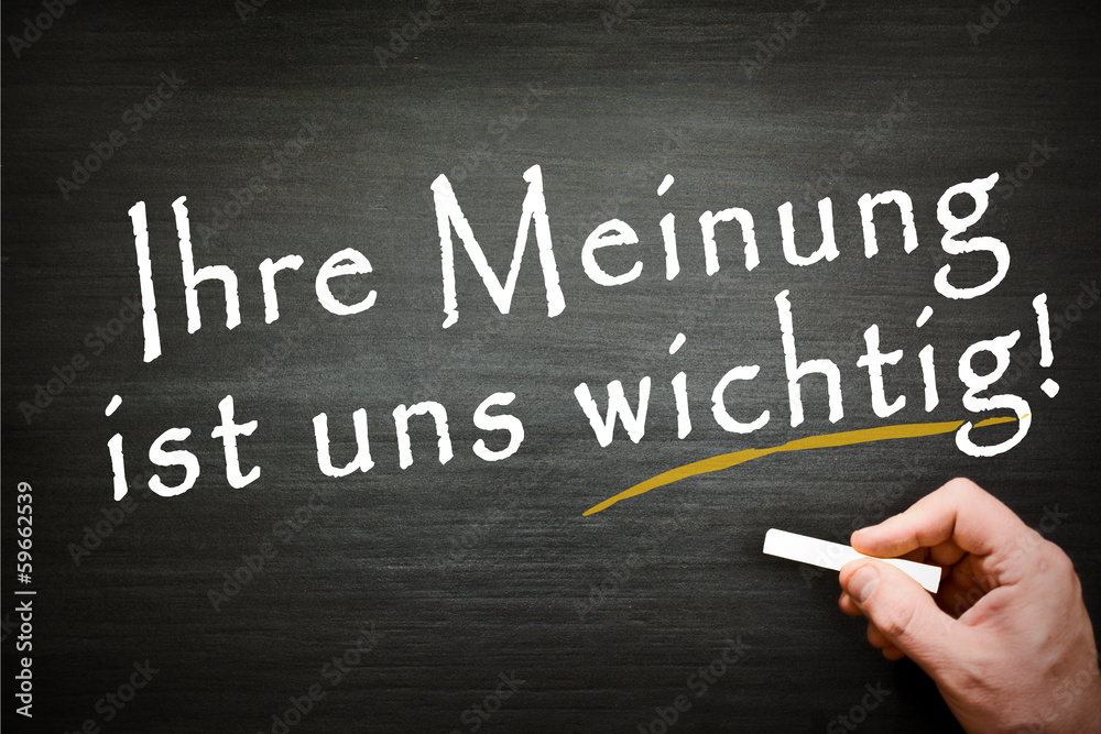 Stock-Foto „Ihre Meinung ist uns wichtig“ | Adobe Stock
