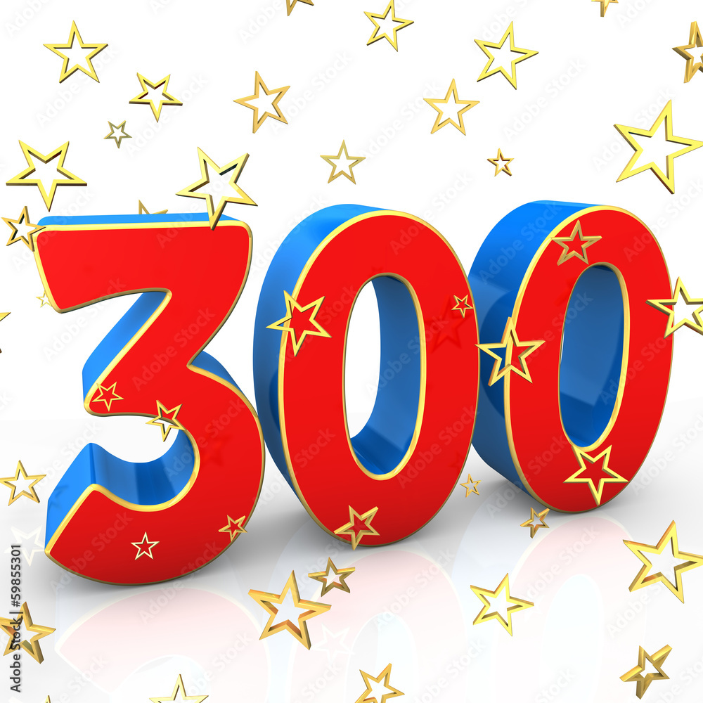 300 Years Old - Happy Birthday Stock Illustration | Adobe Stock