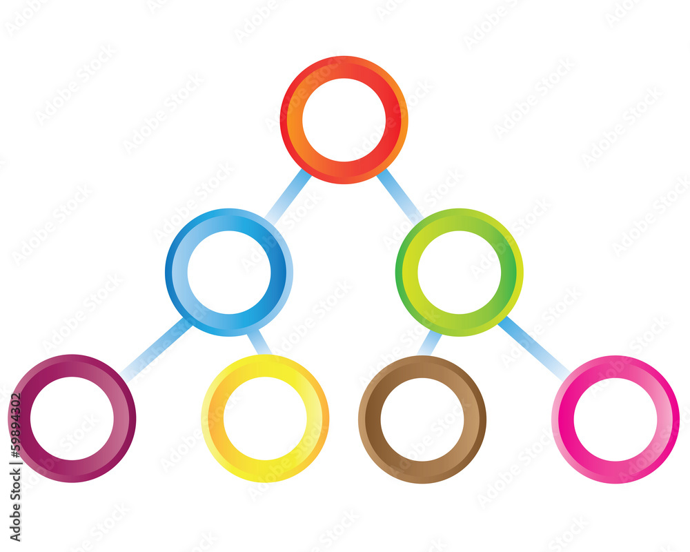 process diagram, organization chart diagram Stock Vector | Adobe Stock