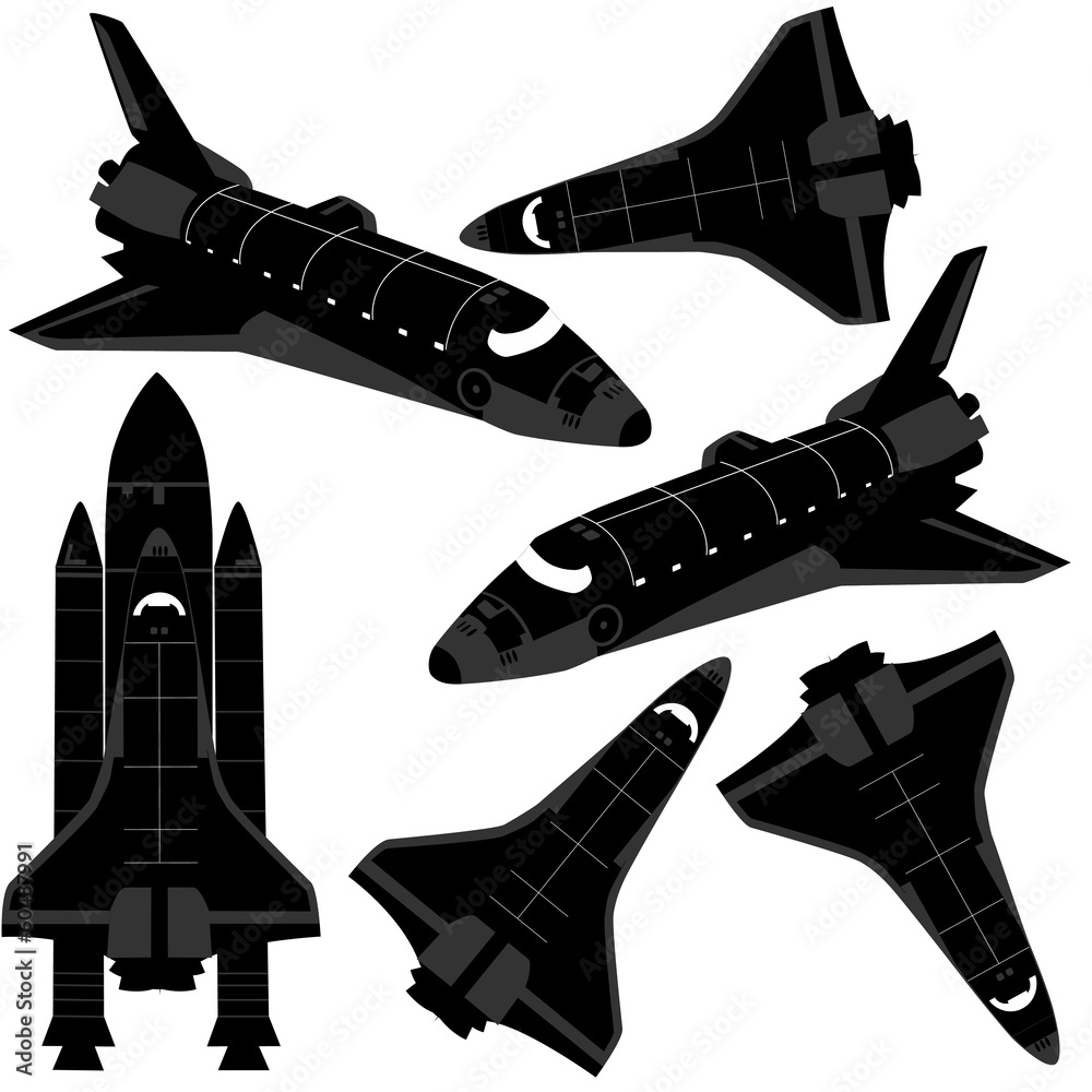 Space Shuttle Silhouete