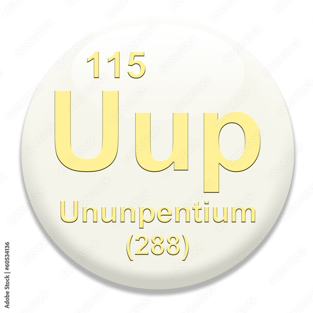 Periodic Table Uup Ununpentium Stock Illustration | Adobe Stock
