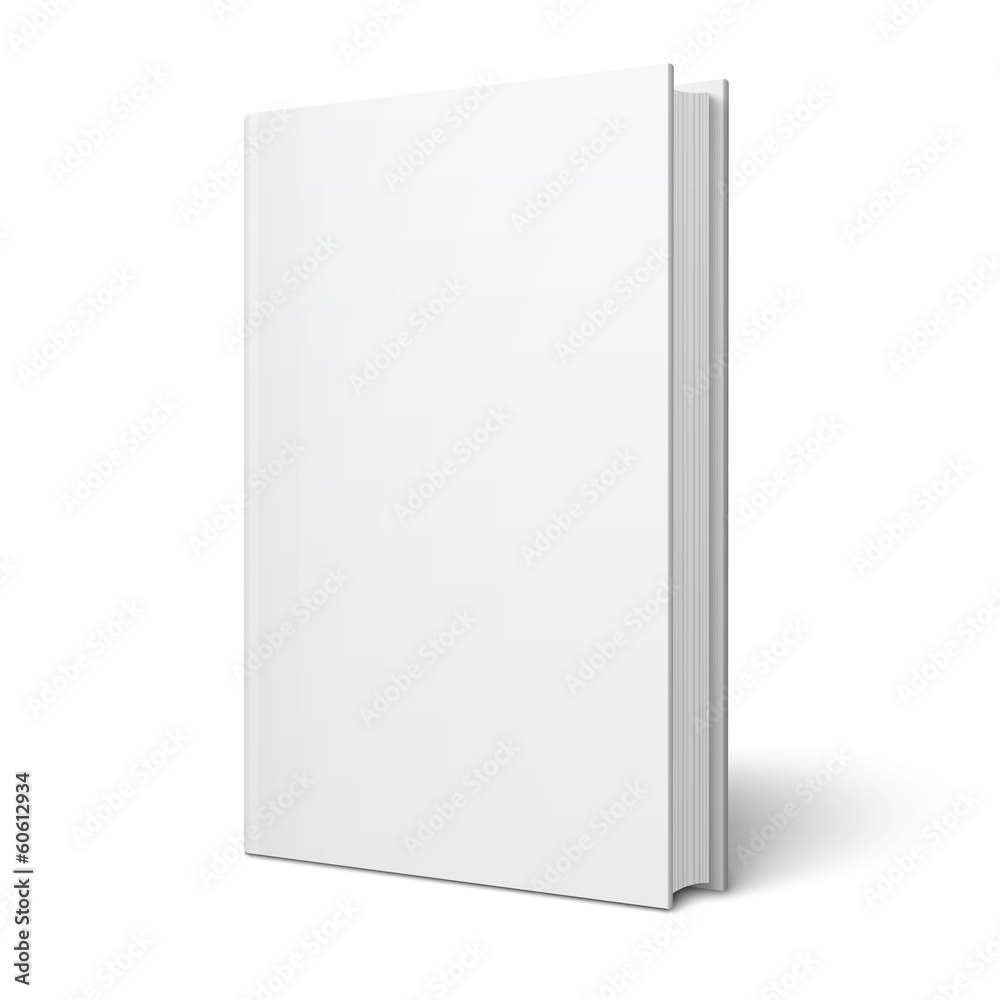 Blank vertical book template. Stock Vector | Adobe Stock