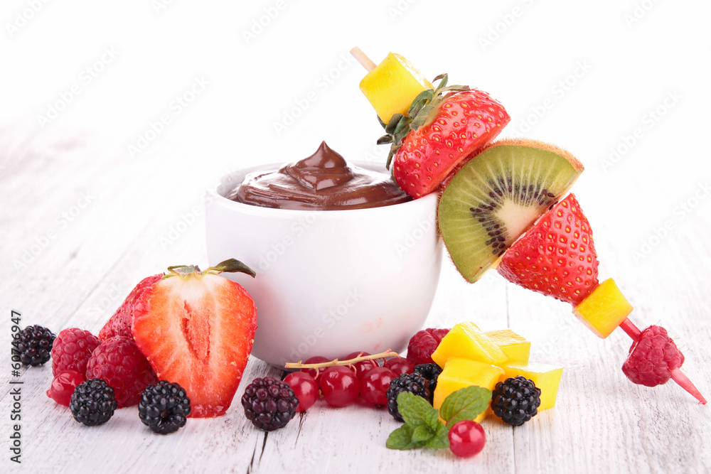 chocolate fruits Stock Photo | Adobe Stock