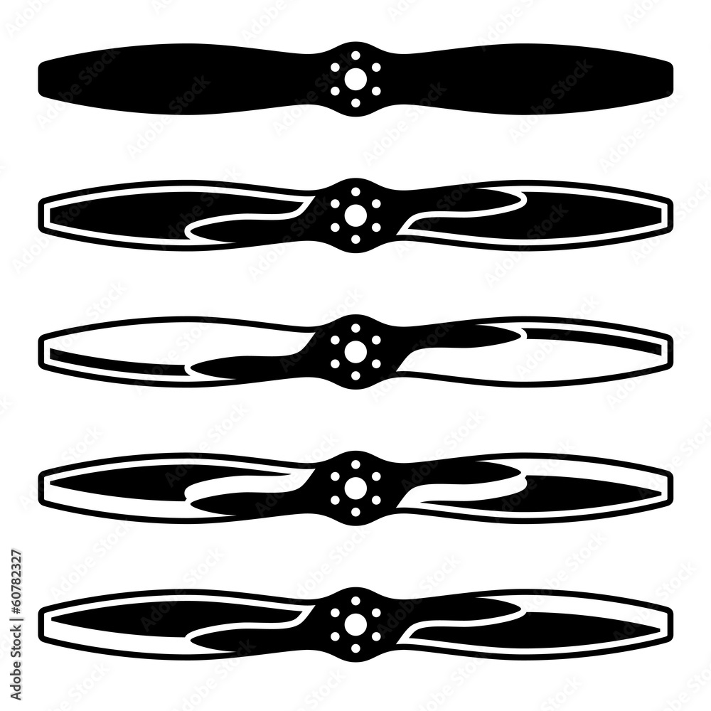 vector airplane propeller symbols Stock Vector | Adobe Stock