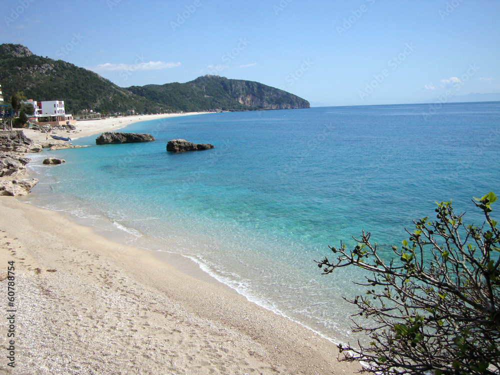 Stock-Foto „Dhermi and Drymades beach, South Albania“ | Adobe Stock