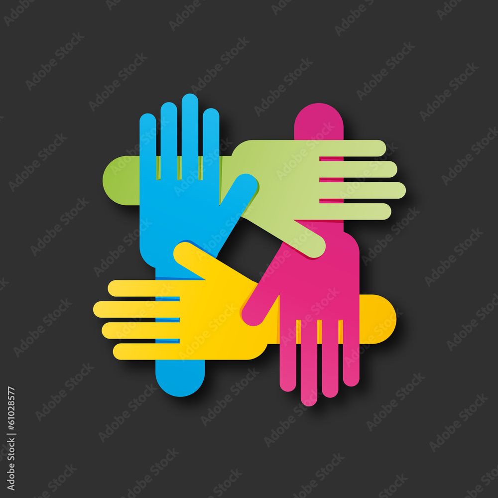 Image vectorielle Stock logo association-solidarité | Adobe Stock