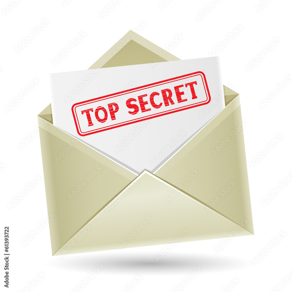 top secret envelope Stock Vector | Adobe Stock