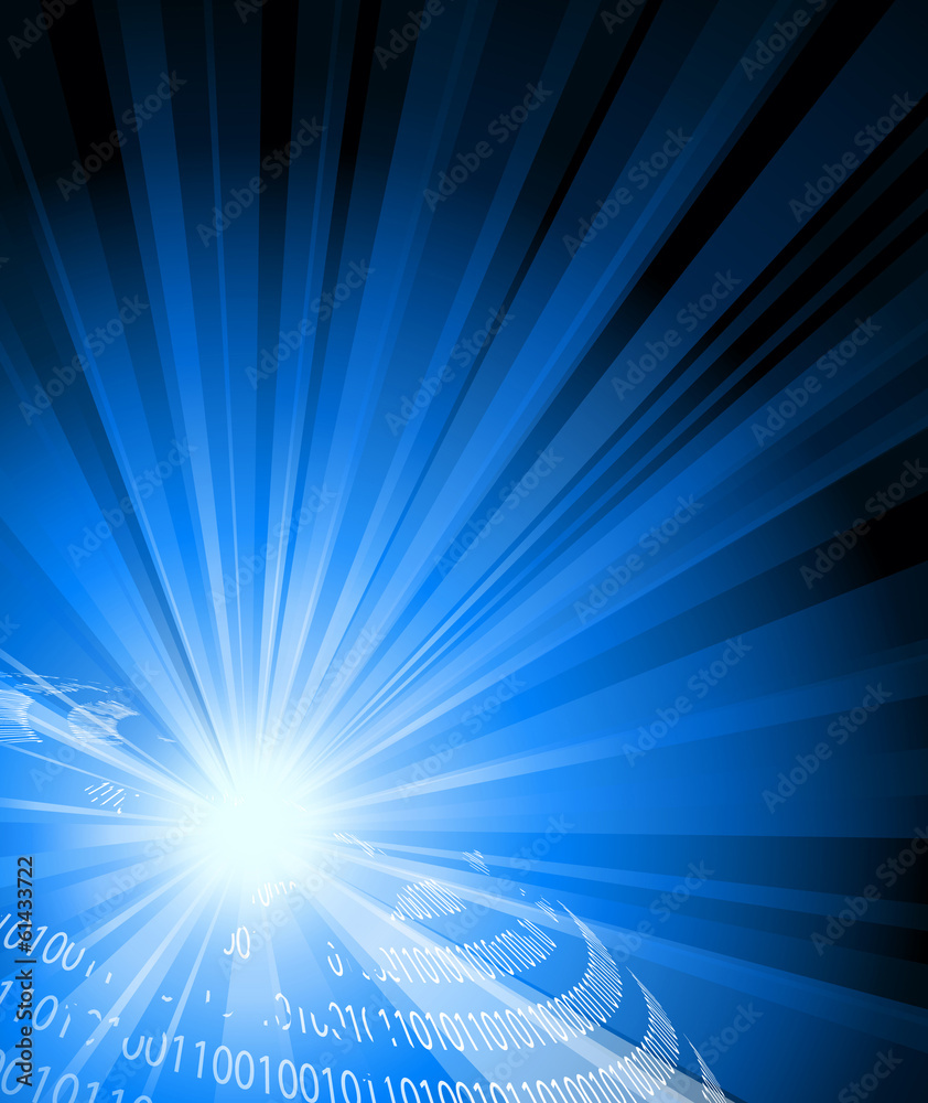 Abstract blue tech background Stock Vector | Adobe Stock