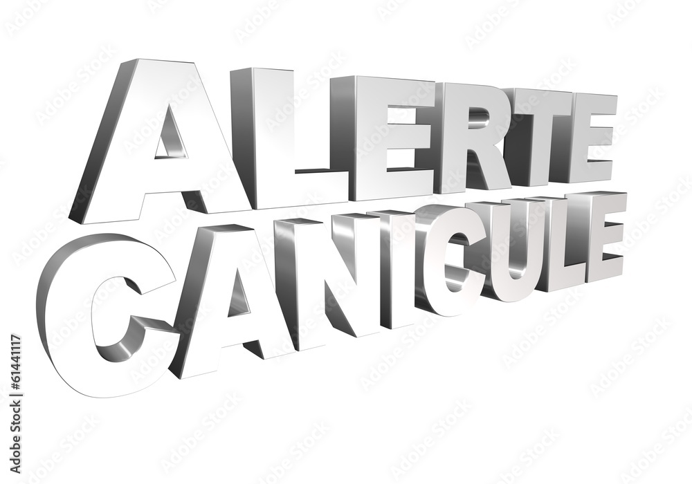 alerte canicule 3D Stock Illustration | Adobe Stock