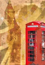 Grunge London Collage Painting Free Stock Photo - Public Domain Pictures
