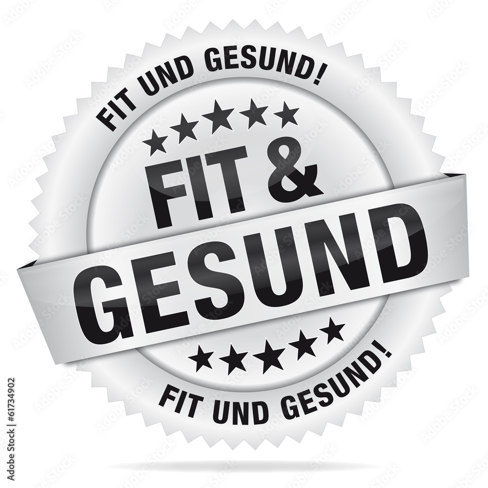 Stock-Vektorgrafik „Fit und Gesund!“ | Adobe Stock