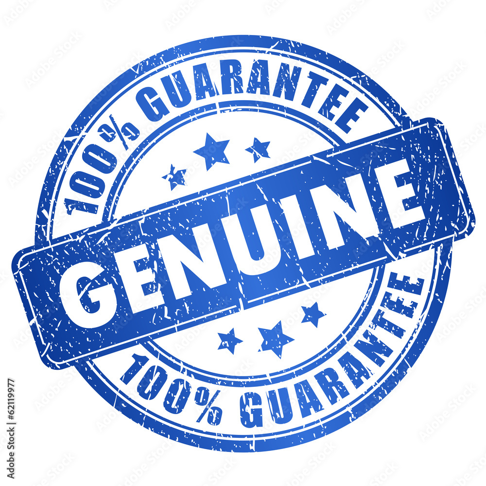 Genuine stamp Stock Vector | Adobe Stock