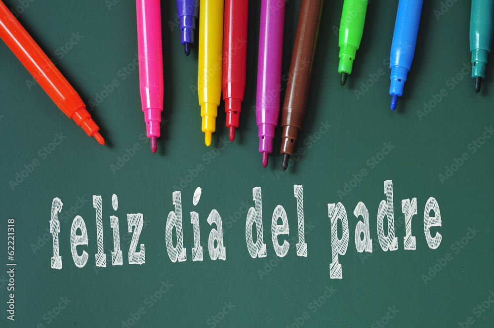 feliz dia del padre, happy fathers day written in spanish 素材庫相片 | Adobe ...