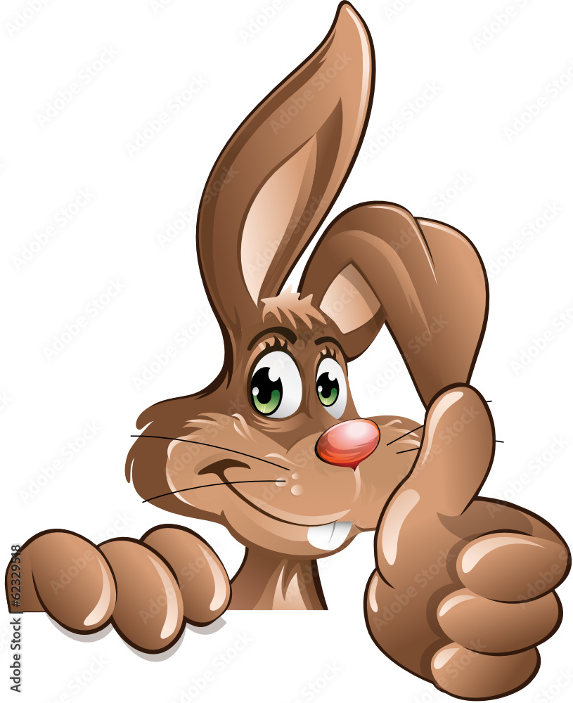 Rabbit thumbs up Stock Vector | Adobe Stock