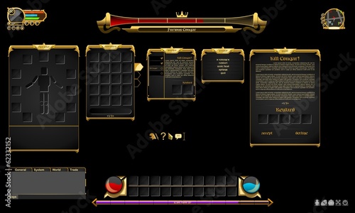 Fantasy RPG UI Pack - Buy this stock vector and explore similar vectors ...