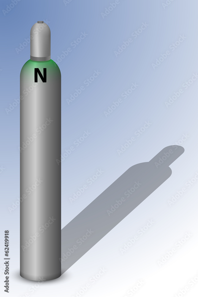 Gas cylinder with new color identification Stock Vector | Adobe Stock