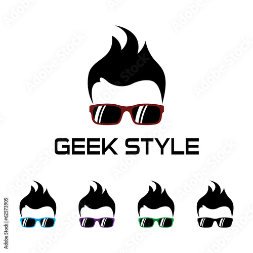 Geek style logo template - Buy this stock vector and explore similar ...