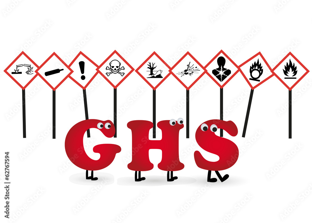 GHS Symbole Hintergrund Stock Vector | Adobe Stock