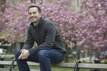 Man Thinking Under Tree Free Stock Photo - Public Domain Pictures