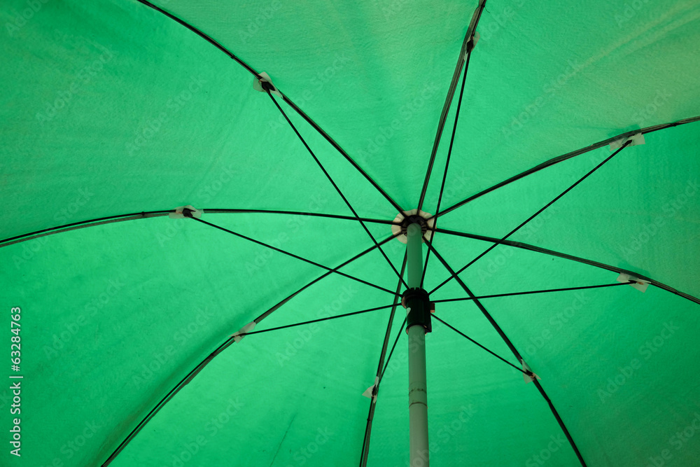inside green umbrella Stock Photo | Adobe Stock