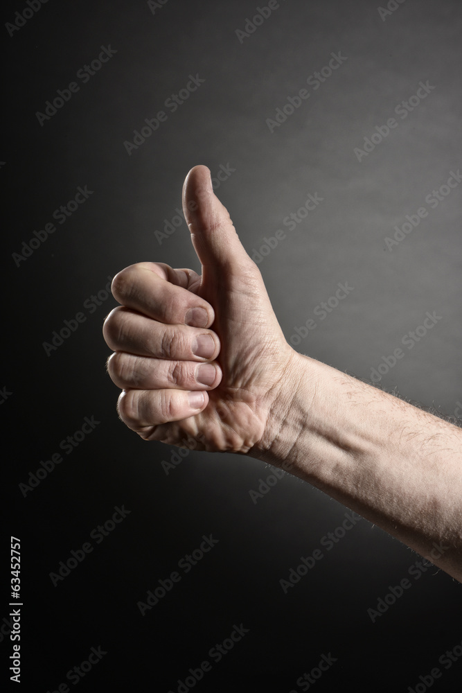 Daumen hoch Stock Photo | Adobe Stock